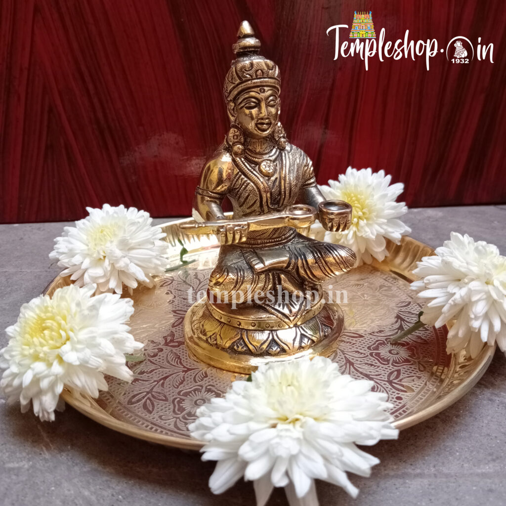 BRASS ANNAPOORANI IDOL BIG - Templeshop