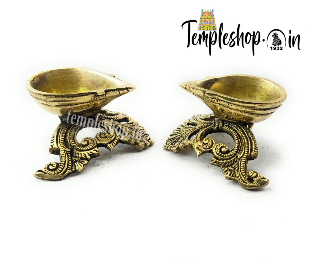 BRASS AGAL DIYA SET - Templeshop
